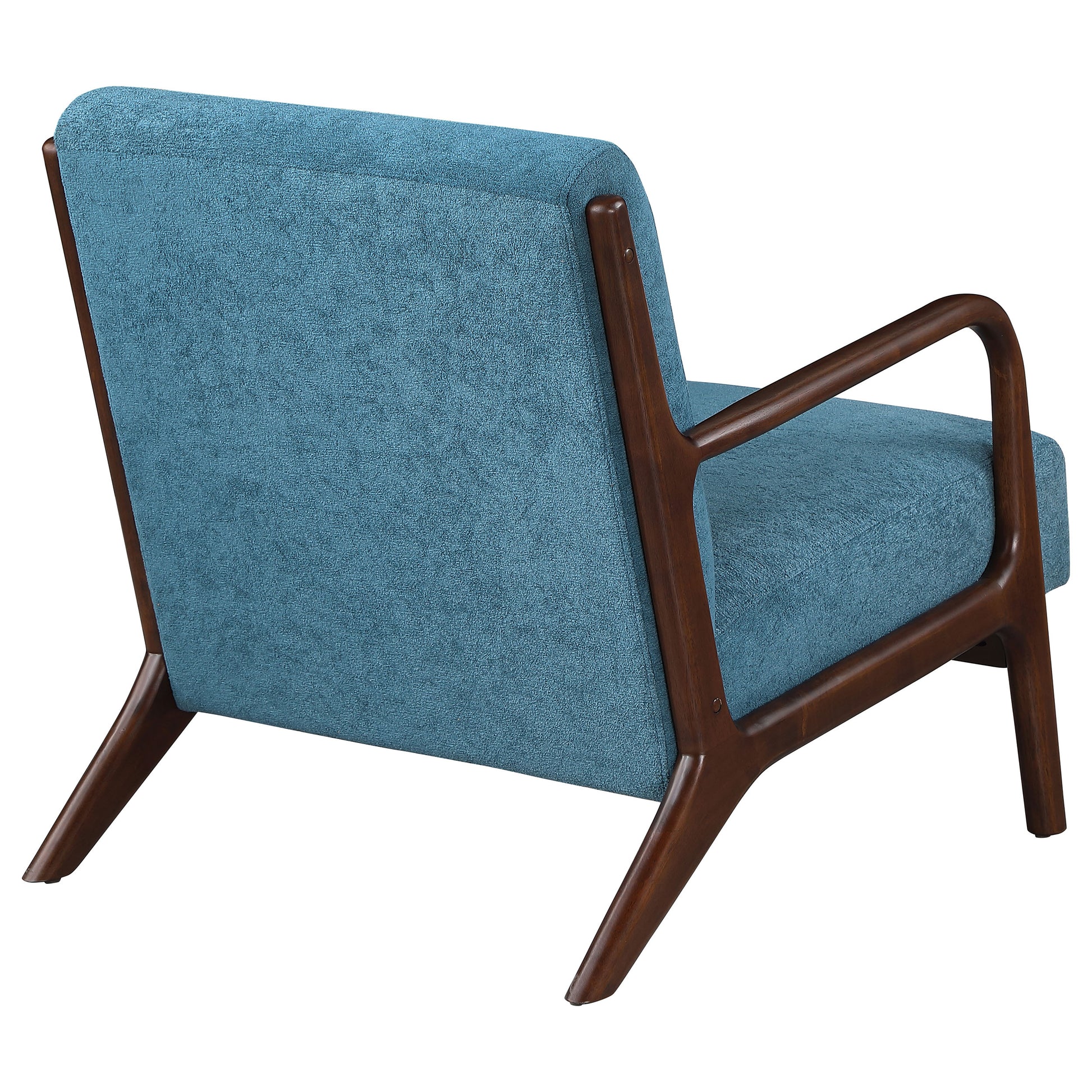 Foster Upholstered Wood Frame Accent Chair Peacock Blue Charlotte s Furniture and Fashion